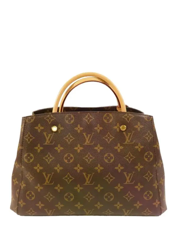 LOUIS VUITTON Montaigne Tote Bag - Brown