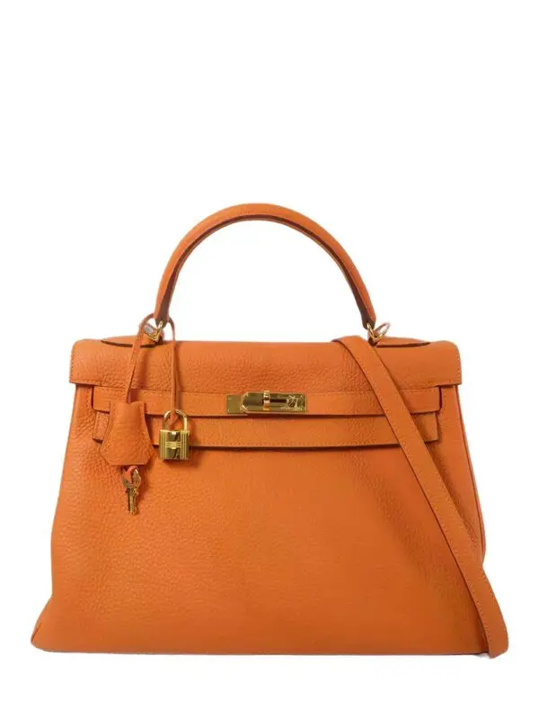 Hermès Kelly 28 Two-way Tote Bag - Orange