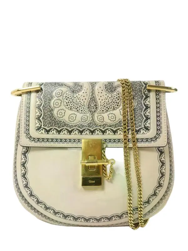 Chloé Drew Paisley-print Shoulder Bag - Neutrals