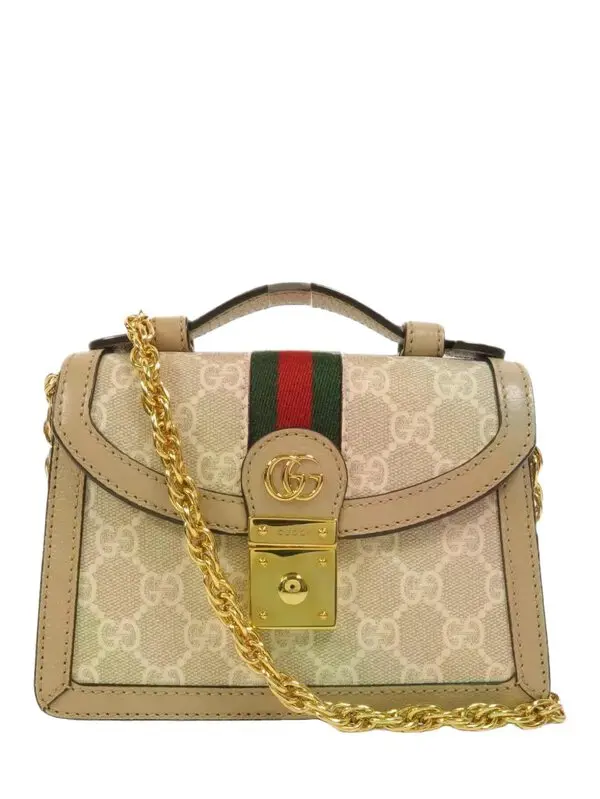 Gucci Ophidia Gg Supreme Shoulder Bag - Neutrals