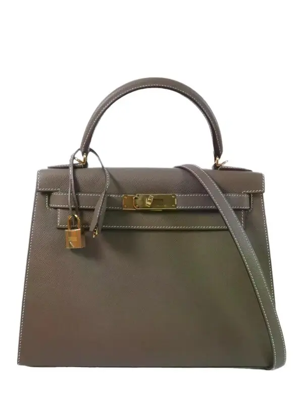 Hermès Kelly 28 Two-way Handbag - Brown