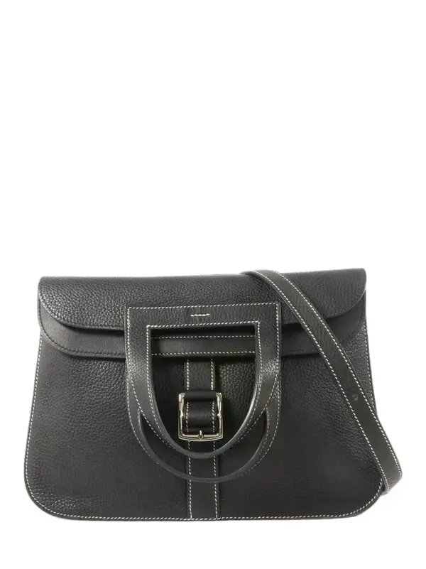 Hermès Halzan Clutch Bag - Black
