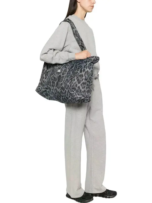 Adidas Leopard Print Tote Bag - Grey