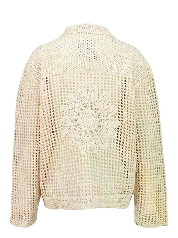 Escvdo Hand-knitted Cotton Shirt - Neutrals