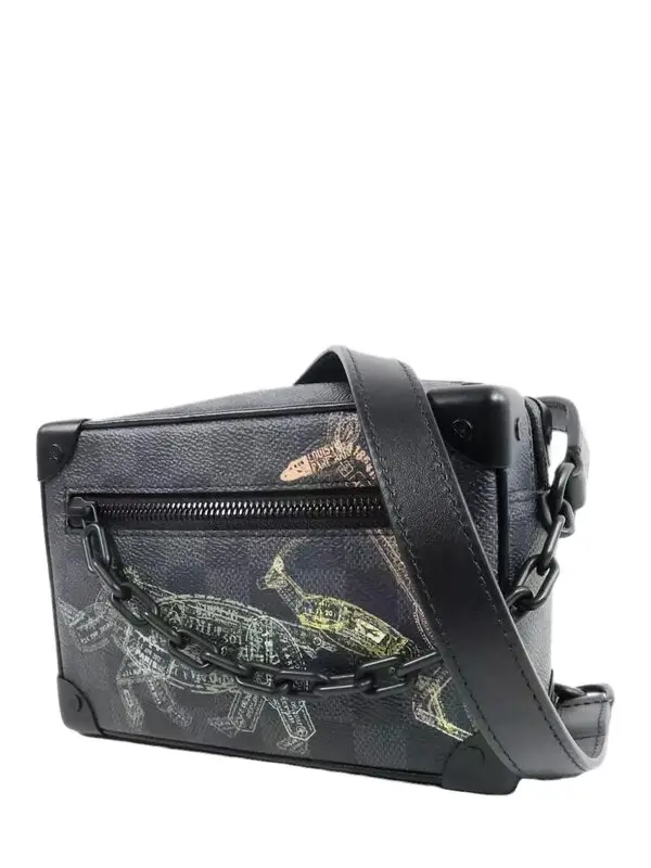 LOUIS VUITTON Damier Graphite Soft Trunk Shoulder Bag - Black