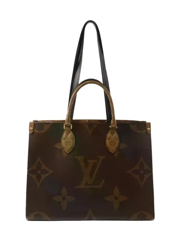 LOUIS VUITTON Monogram Giant On The Go Tote Bag - Brown