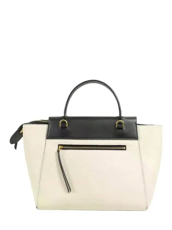 Celine Micro Belt Tote Bag - White