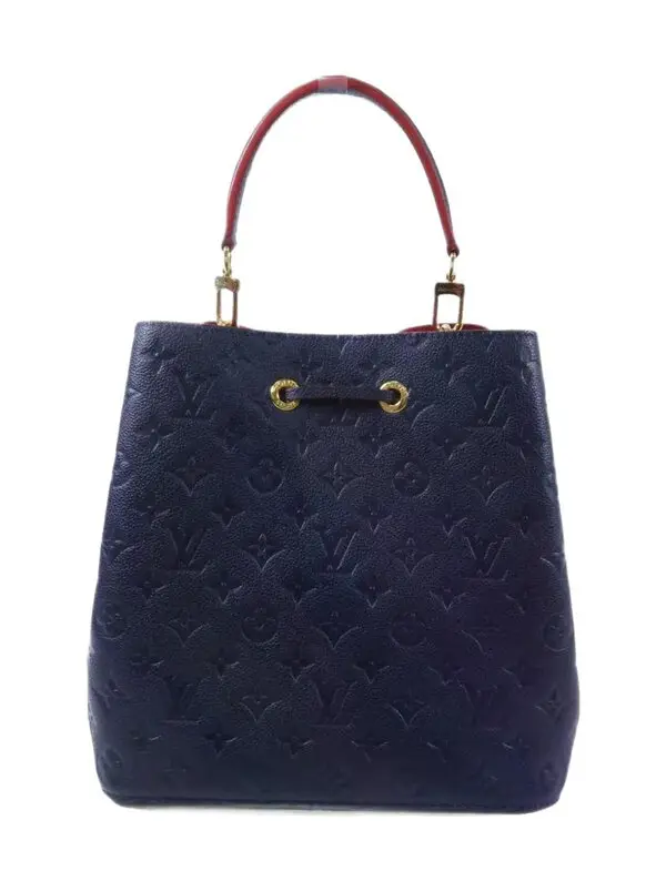 LOUIS VUITTON Monogram Empreinte Neo Noe Bucket Bag - Blue