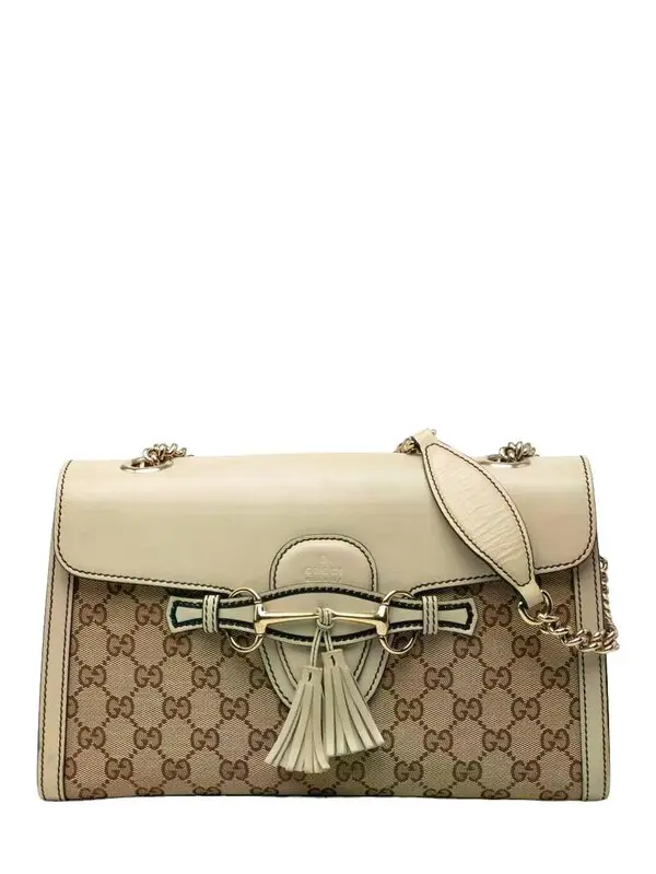 Gucci Gg Canvas Emily Shoulder Bag - Neutrals
