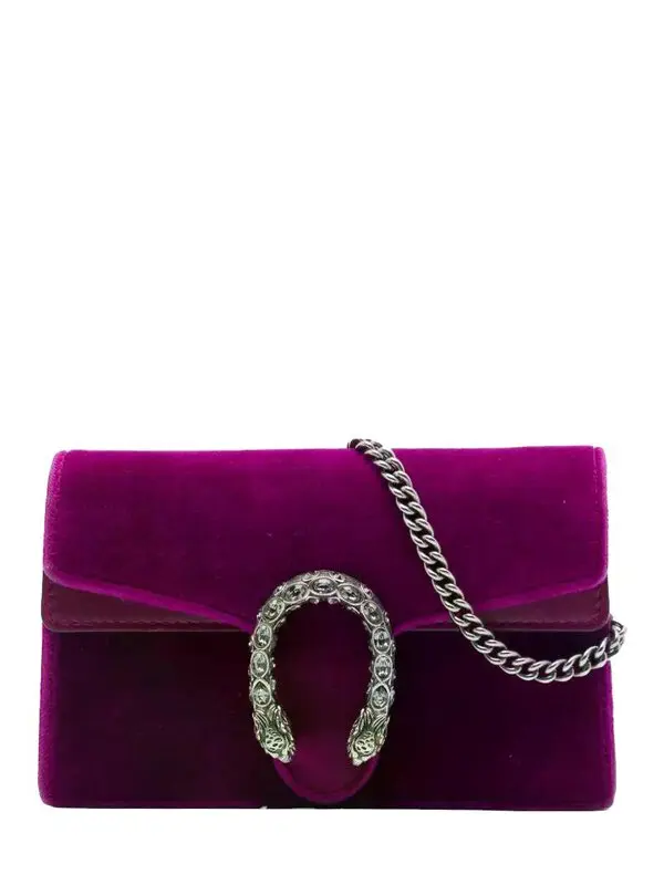 Gucci Mini Velvet Dionysus Crossbody Bag - Purple
