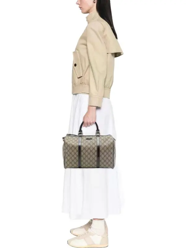Gucci Gg Supreme Joy Boston Bag - Neutrals