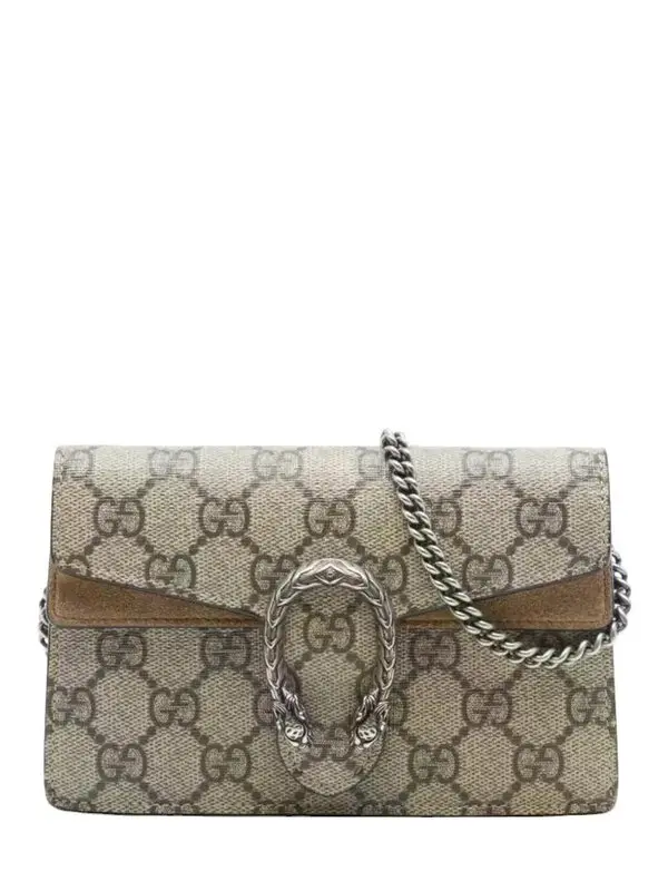Gucci Mini Gg Supreme Dionysus Crossbody Bag - Neutrals