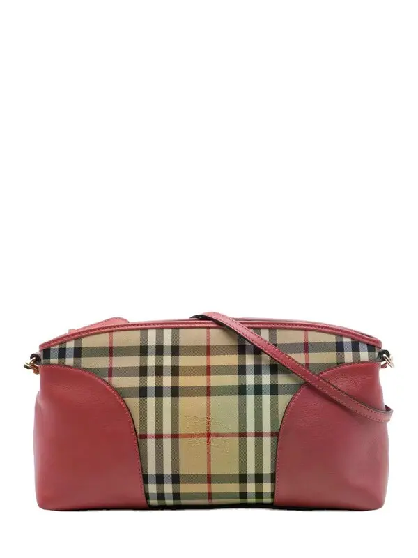 Burberry Haymarket Check Coated Canvas Chichester Crossbody Bag - Neutrals