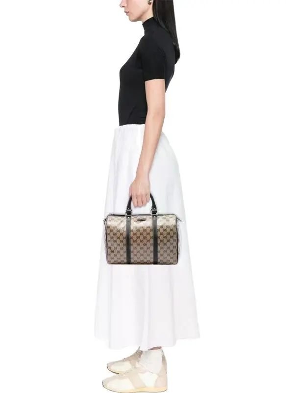 Gucci Gg Crystal Joy Boston Bag - Neutrals