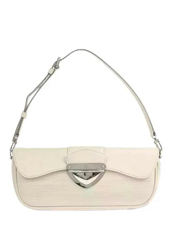 LOUIS VUITTON Pochette Montaigne Clutch Bag - White