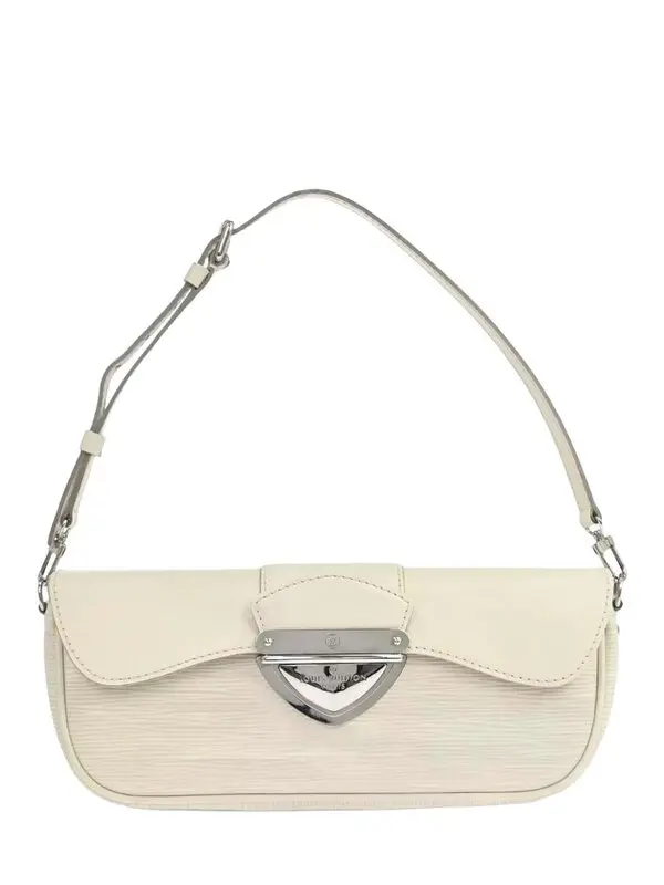 LOUIS VUITTON Pochette Montaigne Clutch Bag - White