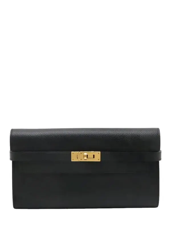 Hermès Epsom Kelly To Go Wallet - Black