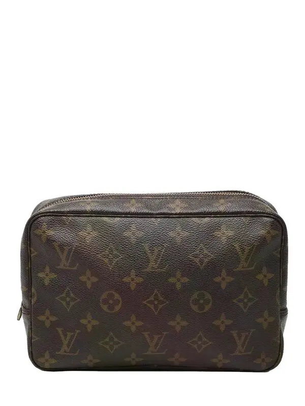 LOUIS VUITTON Monogram Canvas Trousse Toilette 23 Clutch Bag - Brown