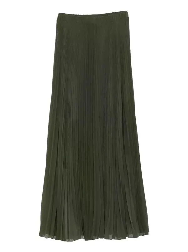 Patrizia Pepe Pleated Maxi Skirt - Green