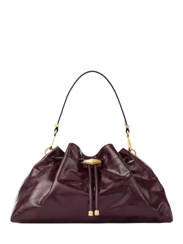 JIMMY CHOO Bon Bon Drawstring Bag - Burgundy