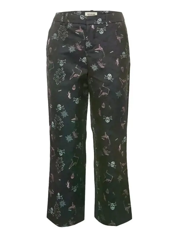 Zadig&Voltaire Tattoo Posh Jacquard Trousers - Blue