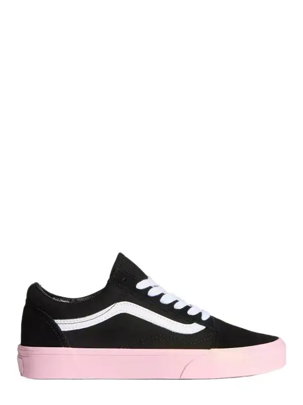VANS Old Skool Low Top Sneakers With Signature Side Stripe - Black