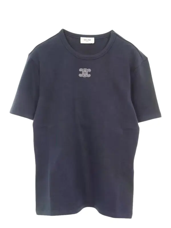 Celine Short Sleeve Logo T-shirt - Blue