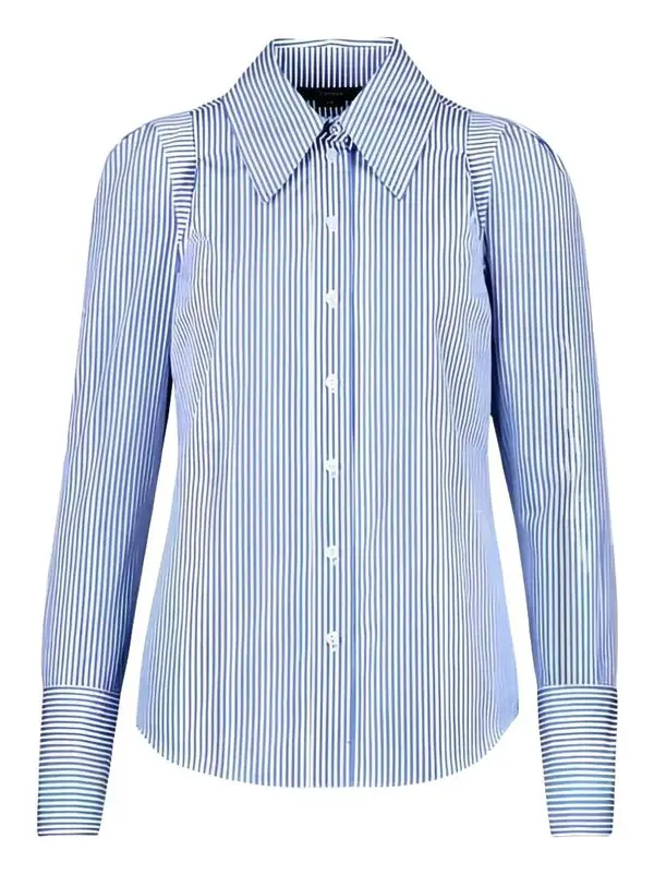 Smythe Striped Cotton Shirt - Blue