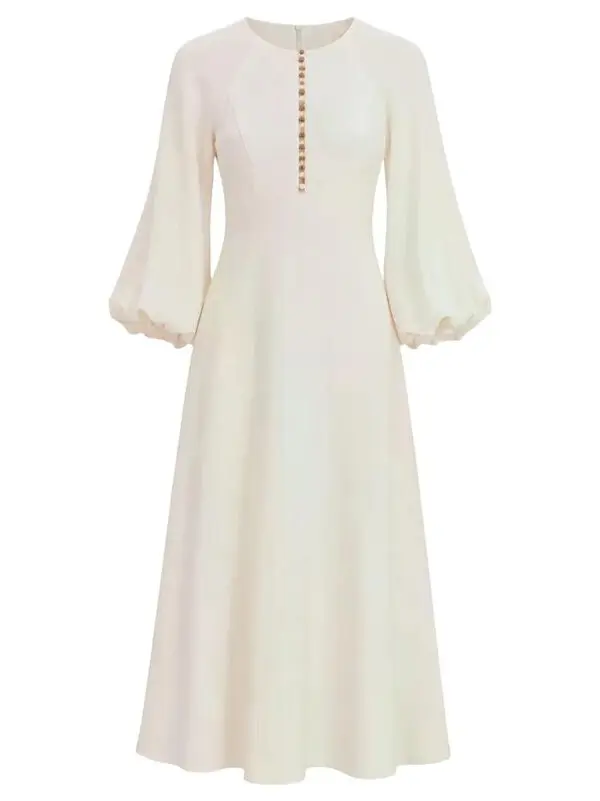 Zimmermann Embellished Midi Dress - Neutrals