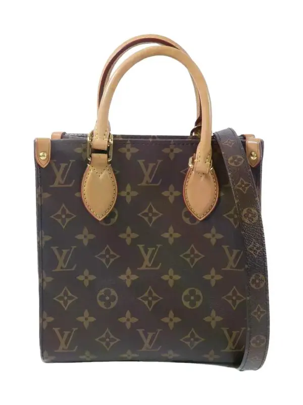 LOUIS VUITTON Monogram Bb Sac Plat Tote Bag - Brown