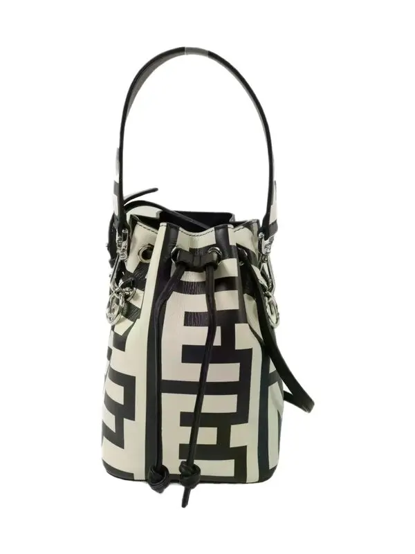 Fendi Mon Tresor Logo-print Bucket Bag - Black