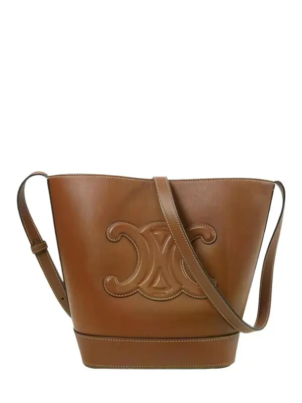 Celine Triomphe Bucket Bag - Brown
