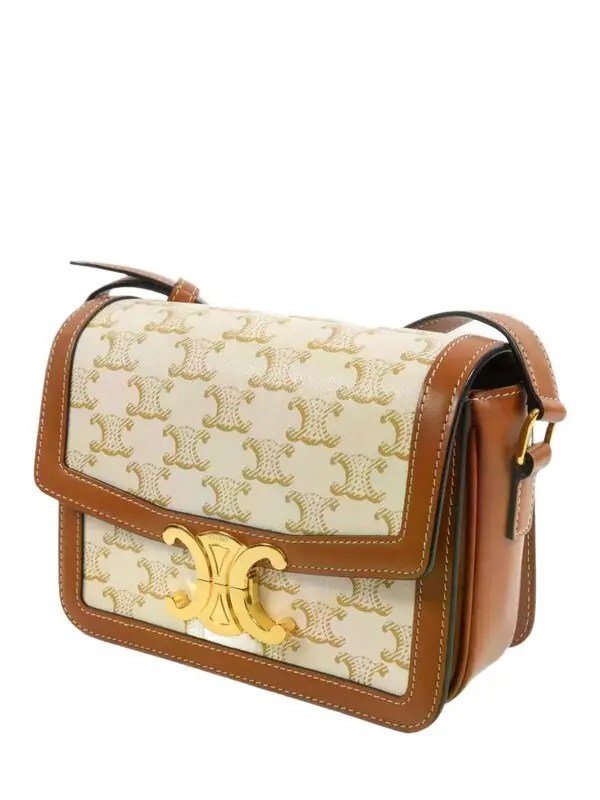 Celine Teen Classique Triomphe Shoulder Bag - White