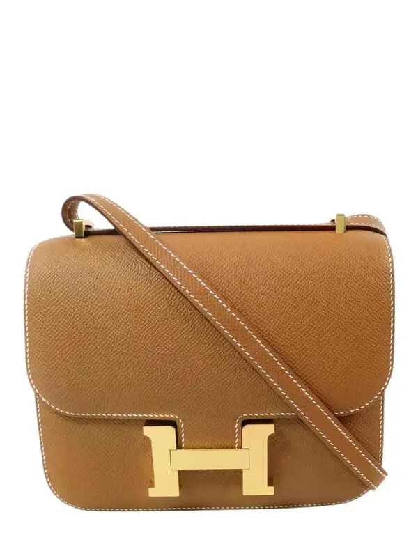 Hermès Mini Constance Epsom Shoulder Bag - Brown
