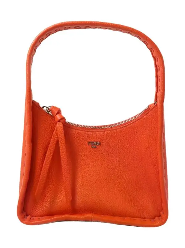 Fendi Mini Fendessence Leather Tote Bag - Orange