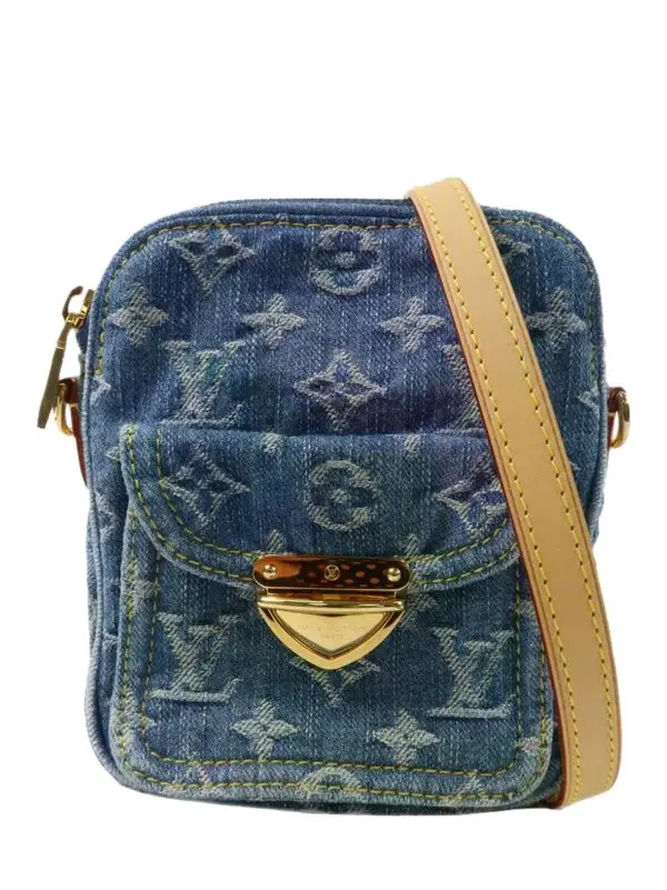 LOUIS VUITTON Monogram Denim Fairfax Mini Bag - Blue