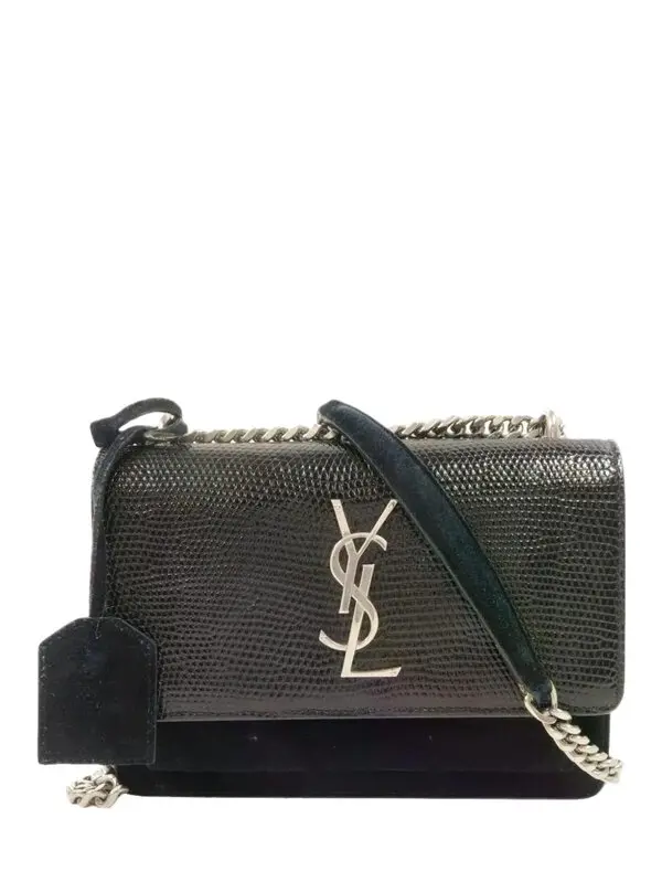 Saint Laurent Sunset Chain Shoulder Bag - Black