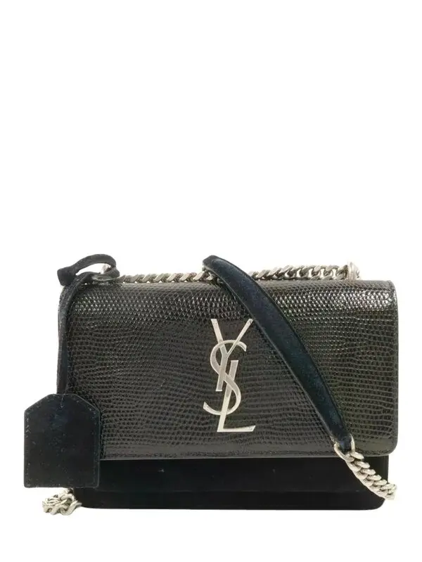 Saint Laurent Sunset Chain Shoulder Bag - Black