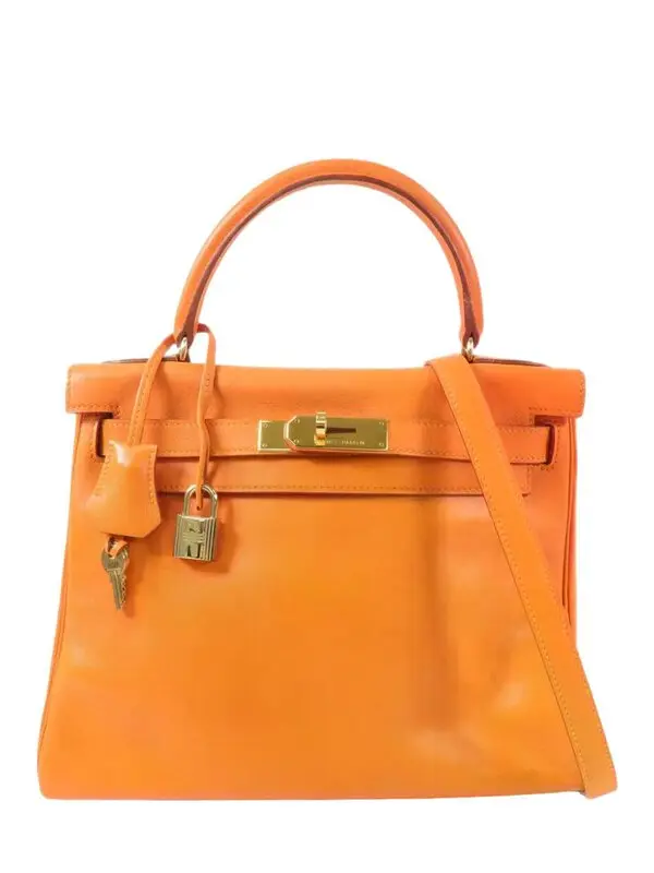 Hermès Kelly 28 Tote Bag - Orange