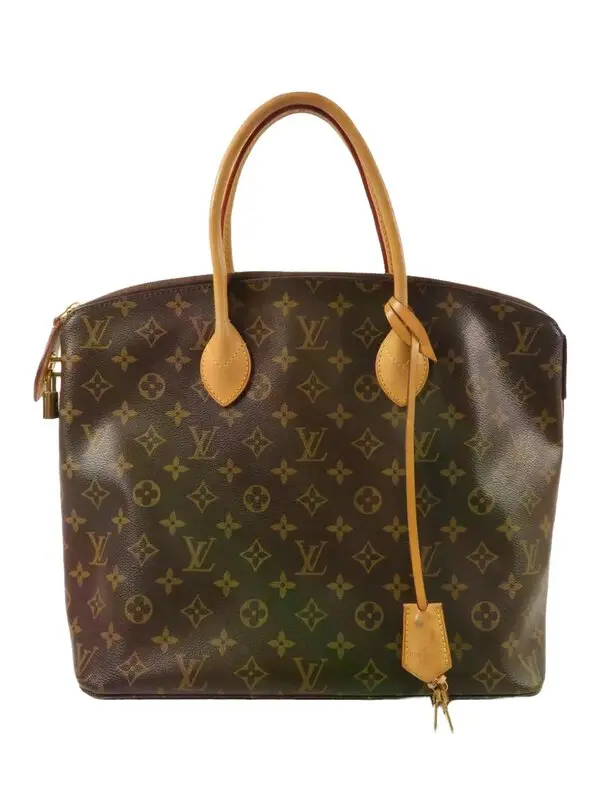 LOUIS VUITTON Monogram Lockit Mm Tote Bag - Brown