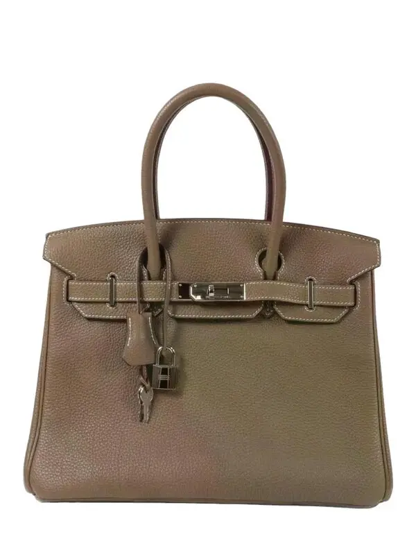 Hermès 30 Birkin Leather Handbag - Brown