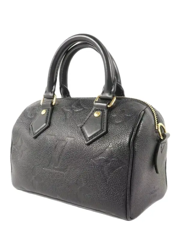 LOUIS VUITTON Empreinte Speedy Bandouliere 20 Monogram Mini Bag - Black