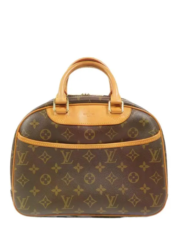 LOUIS VUITTON Monogram Trouville Tote Bag - Brown