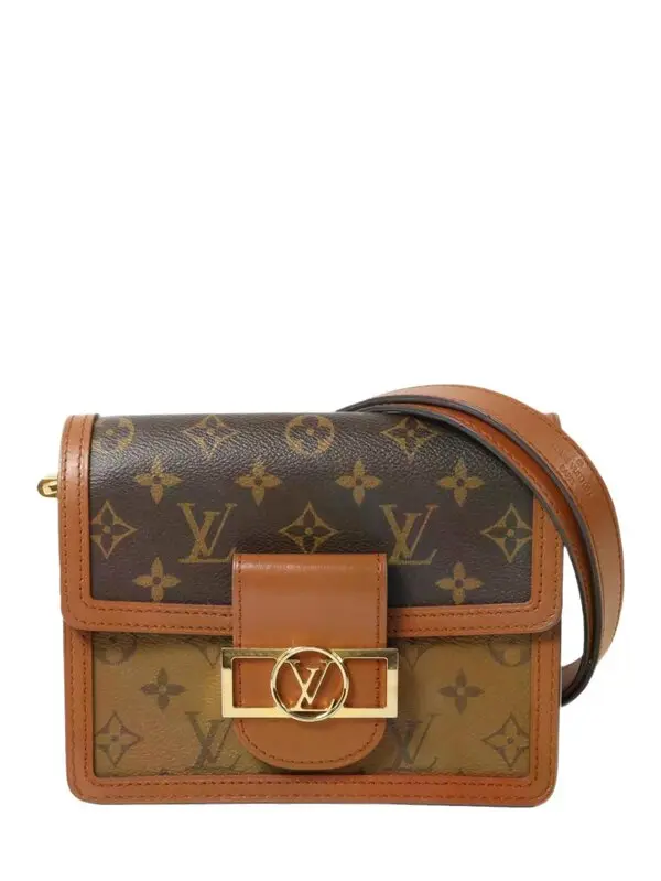 LOUIS VUITTON Dauphine Mini Monogram Reverse Shoulder Bag - Brown