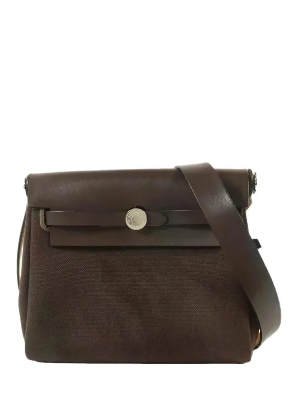 Hermès Mini Herbag Shoulder Bag - Brown
