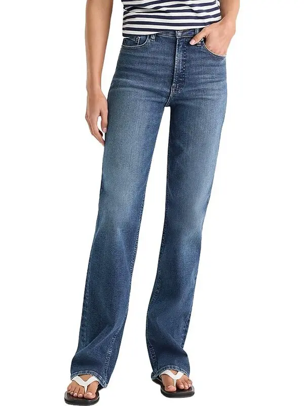 Good American Good True High Rise Straight Jeans - Indigo