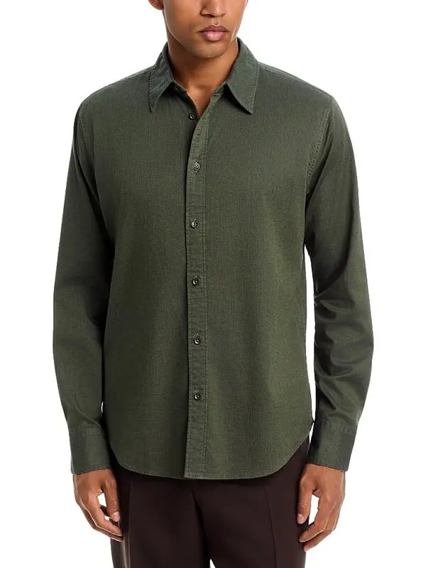 Rag & Bone Tomlin Dobby Shirt - Dark Green