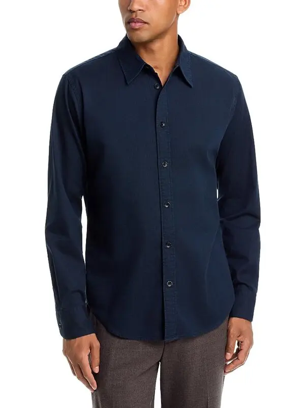 Rag & Bone Tomlin Dobby Shirt - Navy