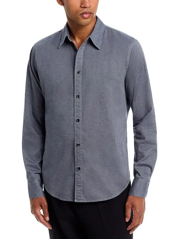 Rag & Bone Tomlin Dobby Shirt - Silver