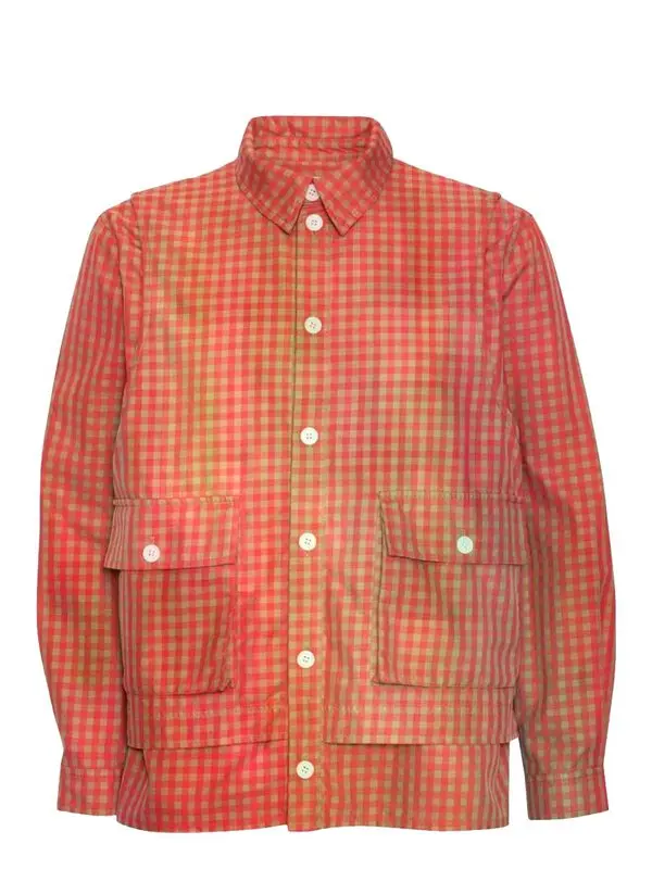 Henrik Vibskov Gingham-check Shirt - Red